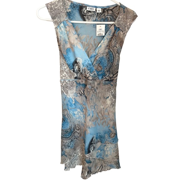 Cato | Tops | Cato Vtg Y2k Deadstock Babydoll Asymmetric Layered Tie ...